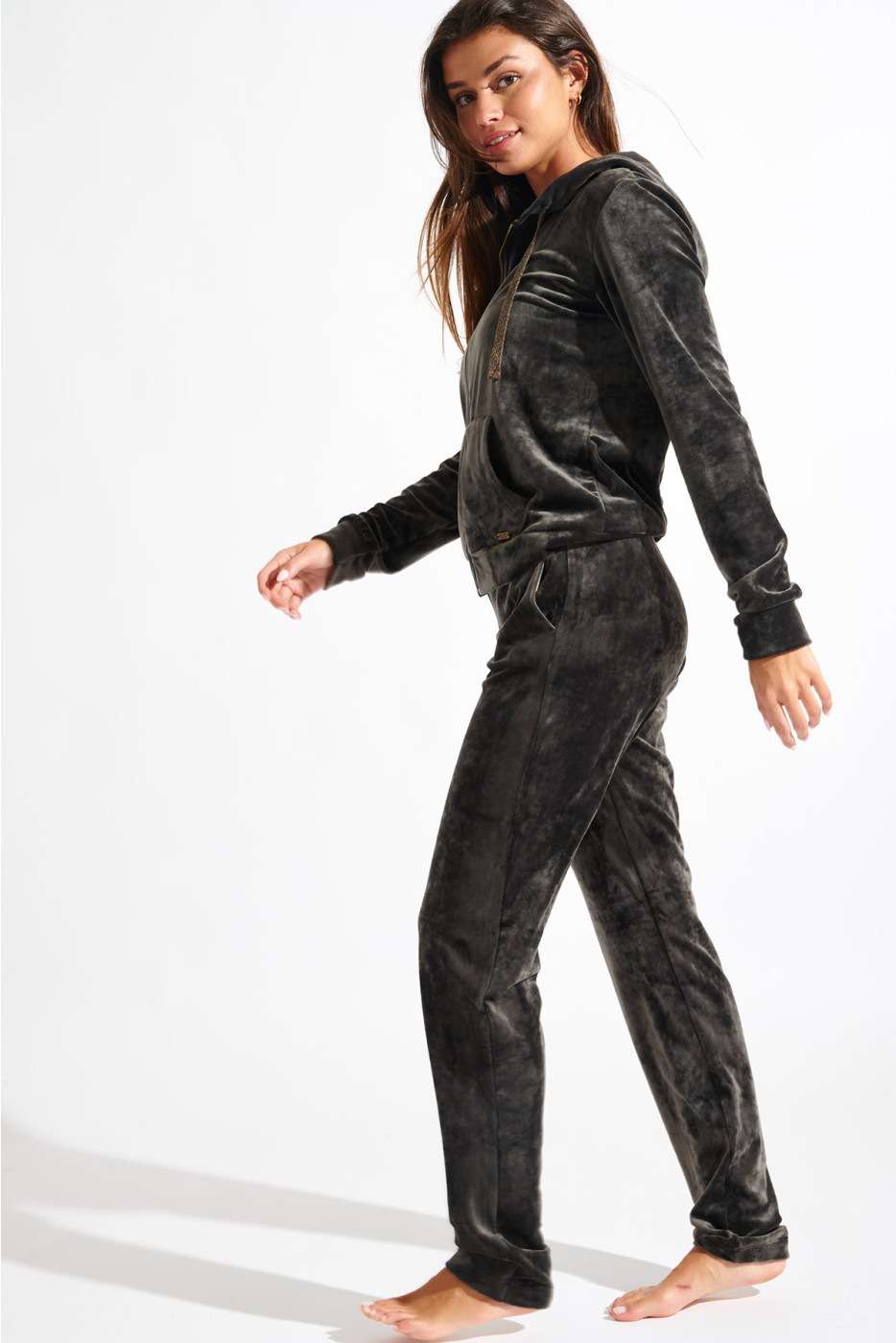 FRESCO SEALAKE grey velvet jacket | Banana Moon®