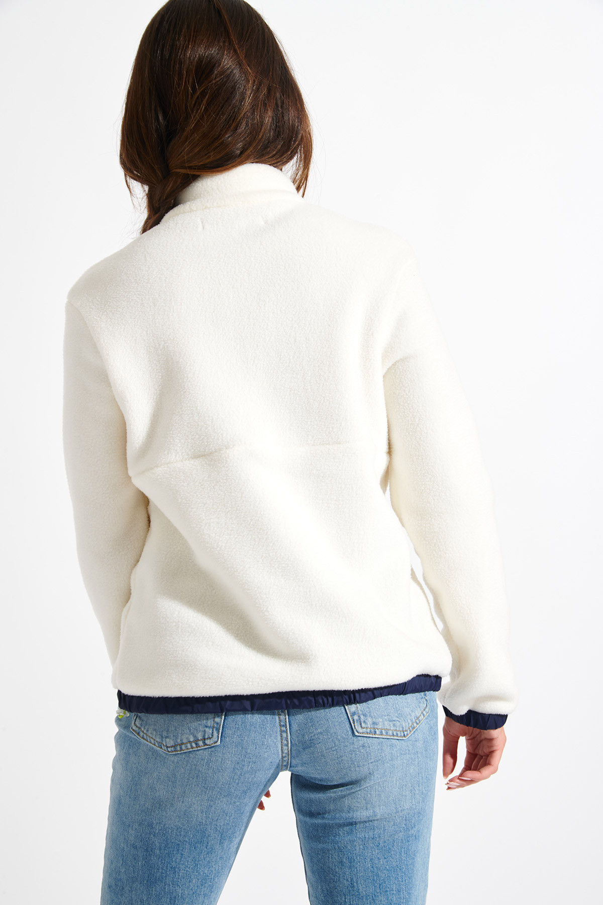 BRICHILL SNOOKIE ecru fleece jacket | Banana Moon®