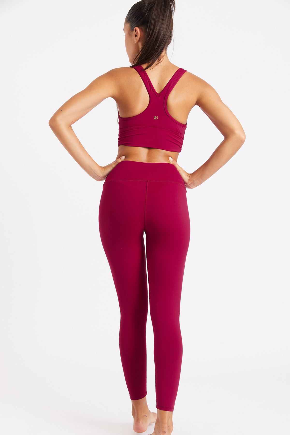 Flow Wellness burgundy sports bra | Banana Moon®