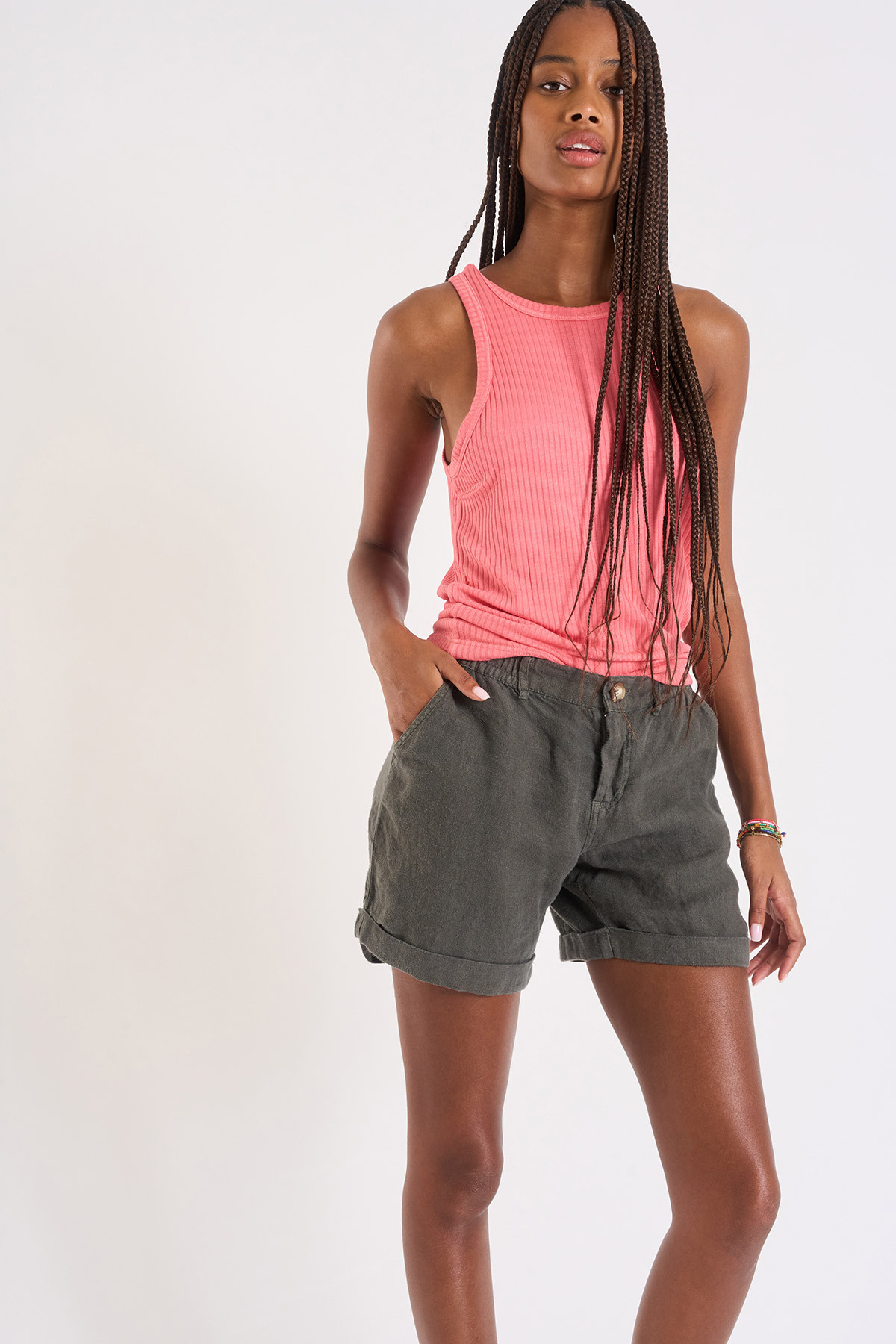 Bermuda kaki en lin PLANET Hawston | Banana Moon®