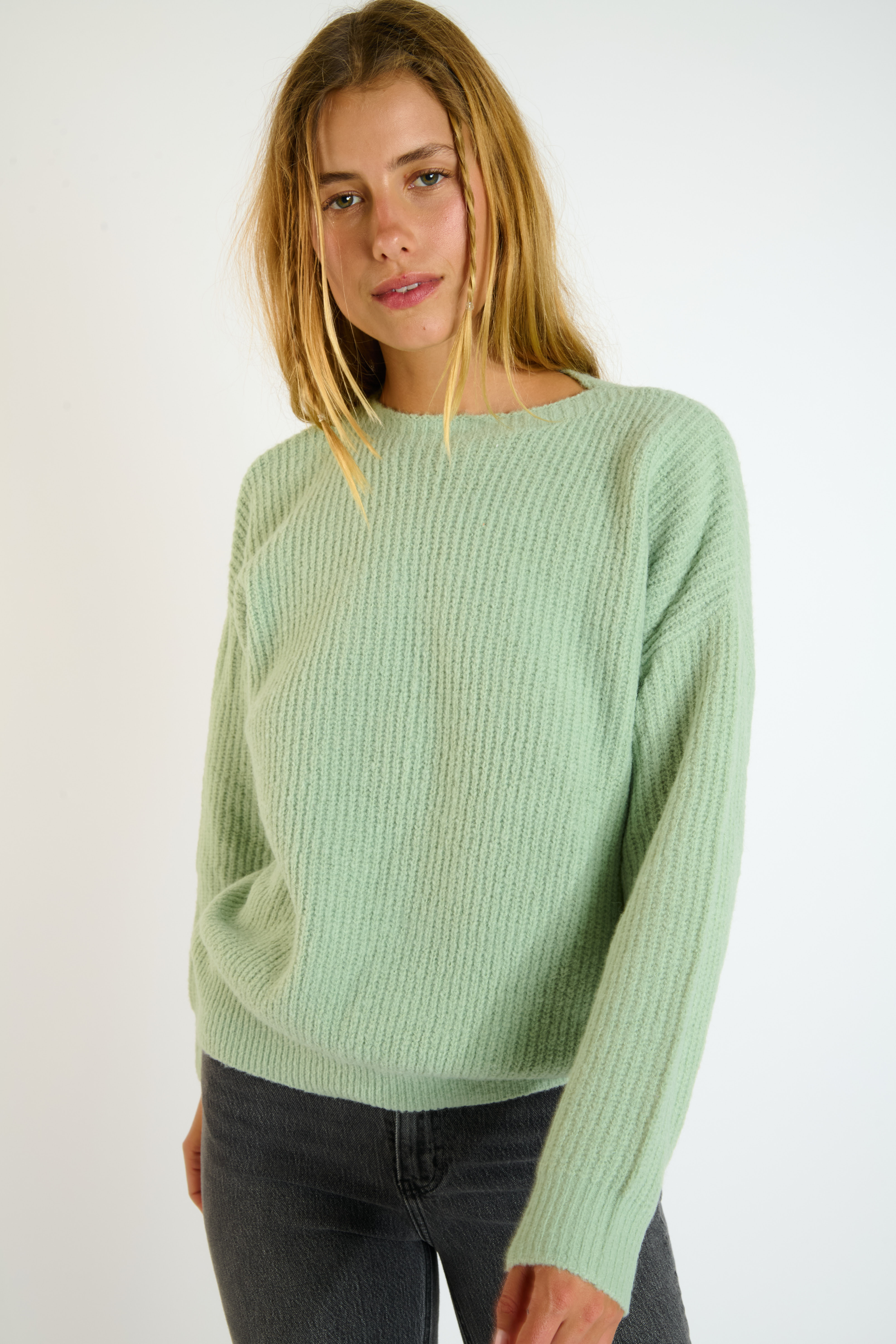 Jersey oversize verde almendra STACY ITHACA | Banana Moon®