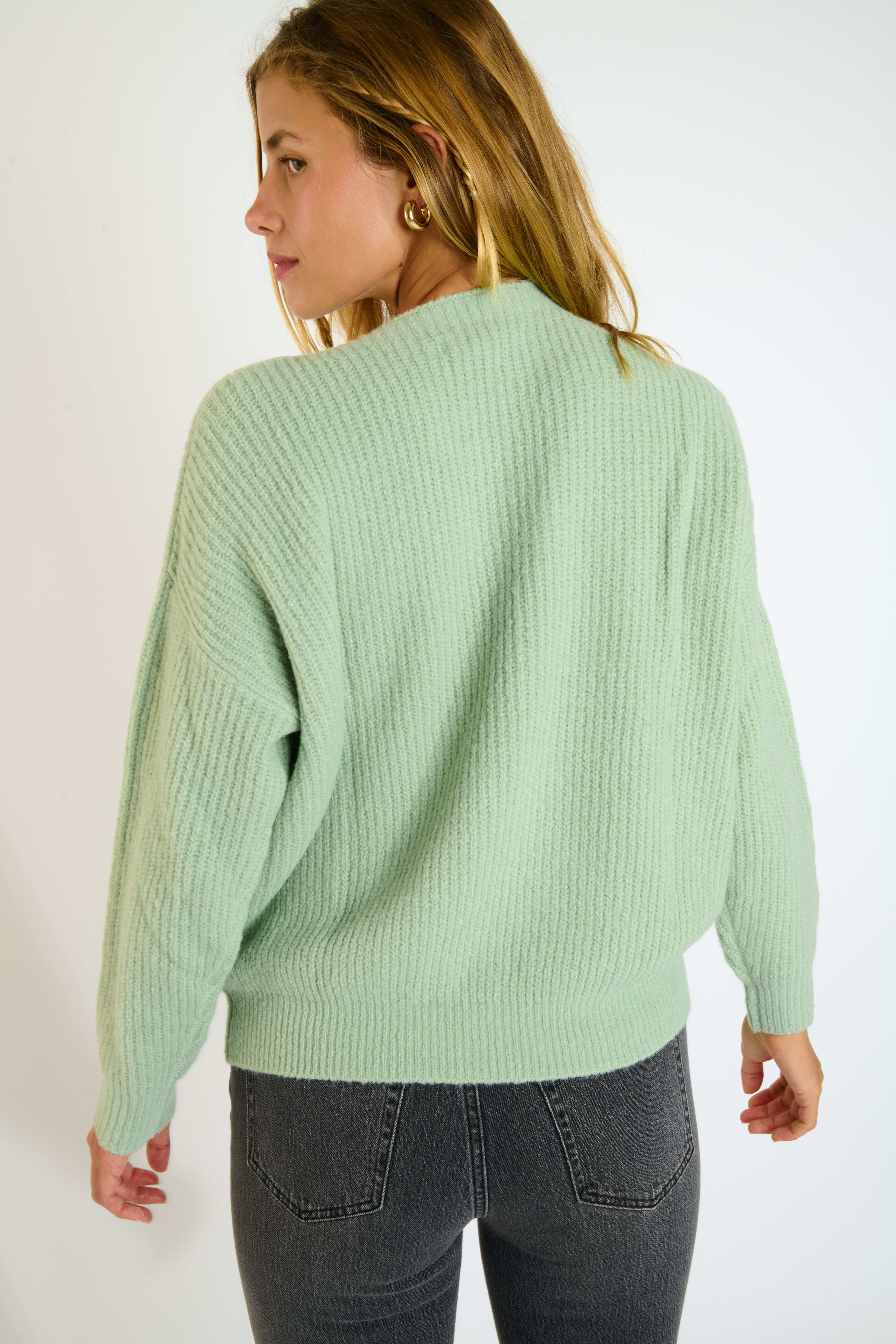 Jersey oversize verde almendra STACY ITHACA | Banana Moon®