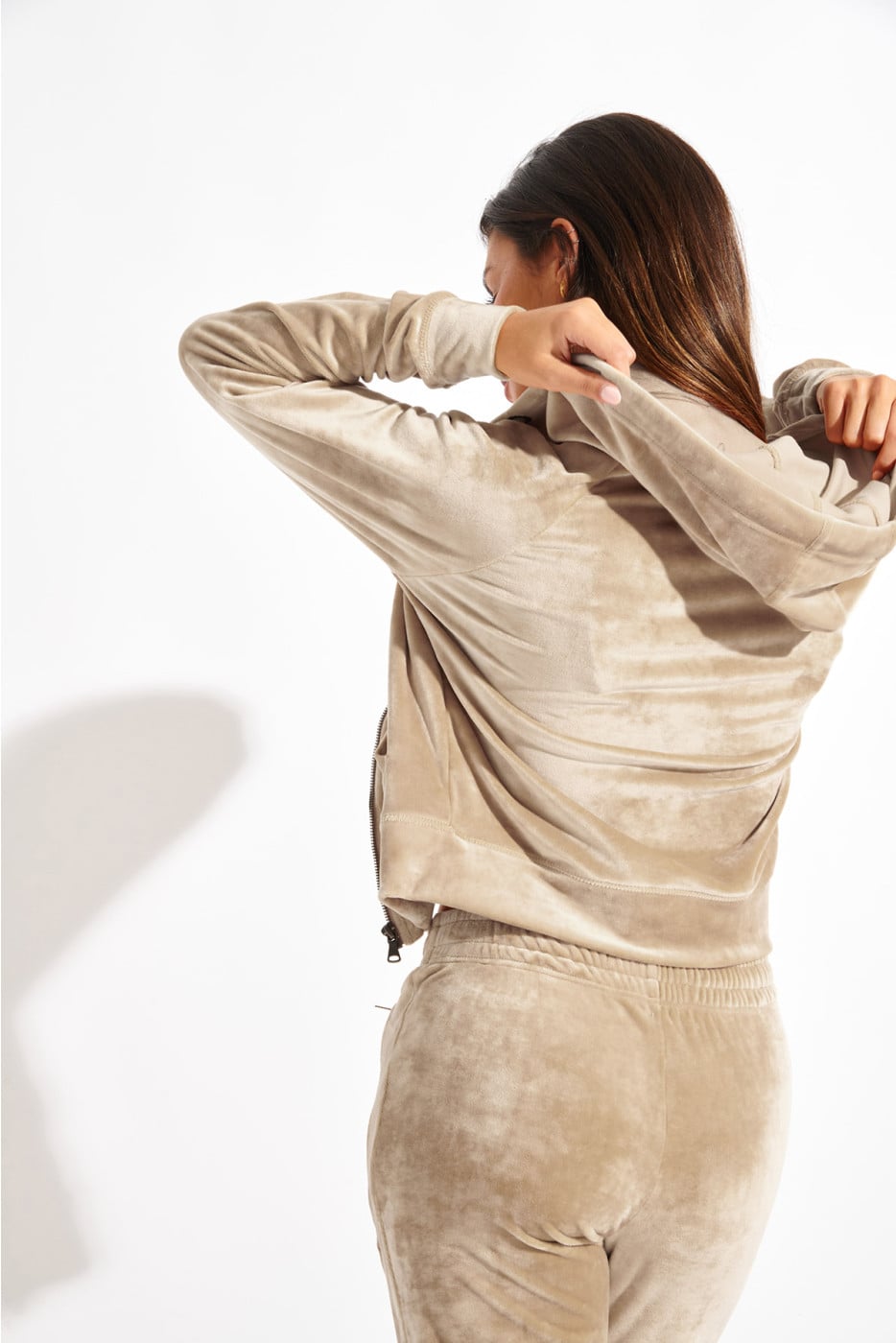 MAKAIO SEALAKE ecru velvet jacket | Banana Moon®