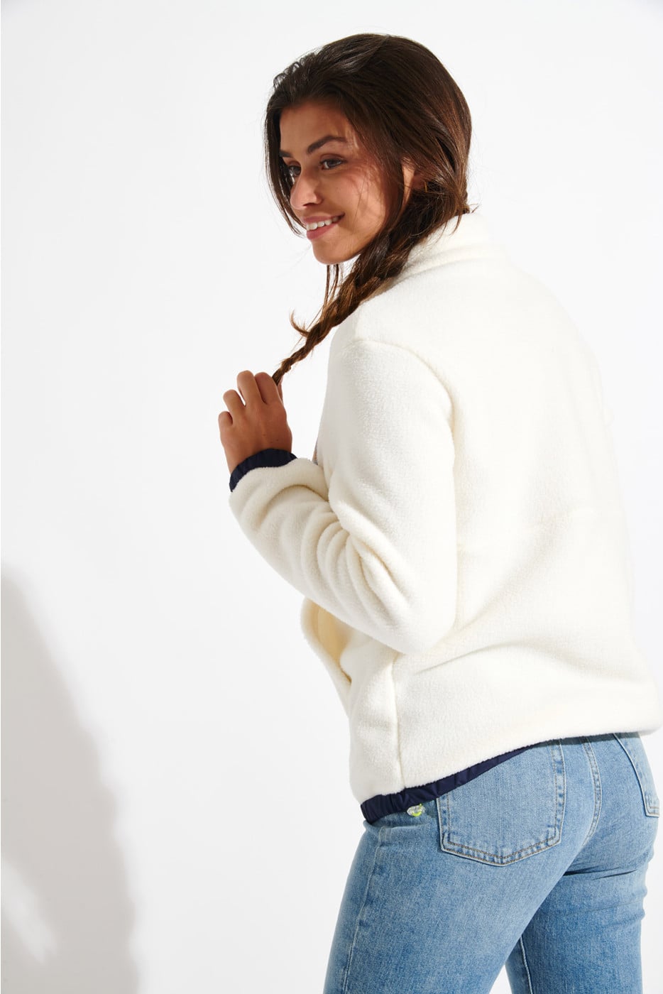 Veste polaire écrue BRICHILL SNOOKIE | Banana Moon®