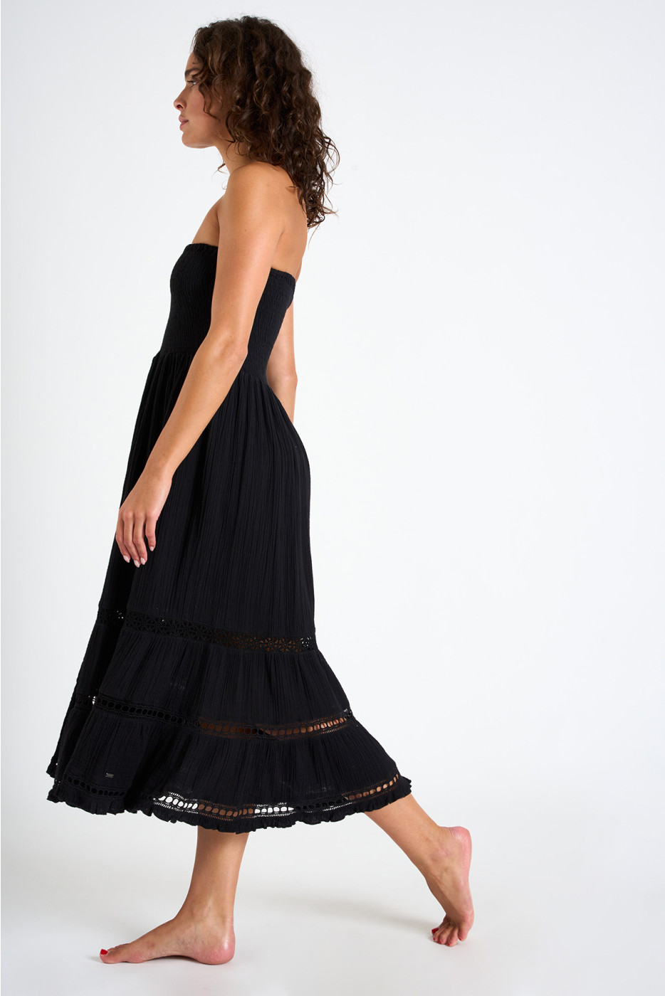 MAGALIA SEALBEACH black dress that can be worn as a skirt | Banana Moon®