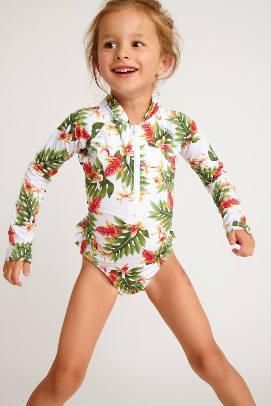 M SPLASHY KAELUA white printed 1 piece swimsuit | Banana Moon®