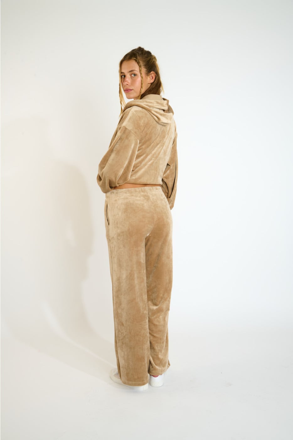 Pantalon de jogging en velours écru BOREAL SEACHIC | Banana Moon®