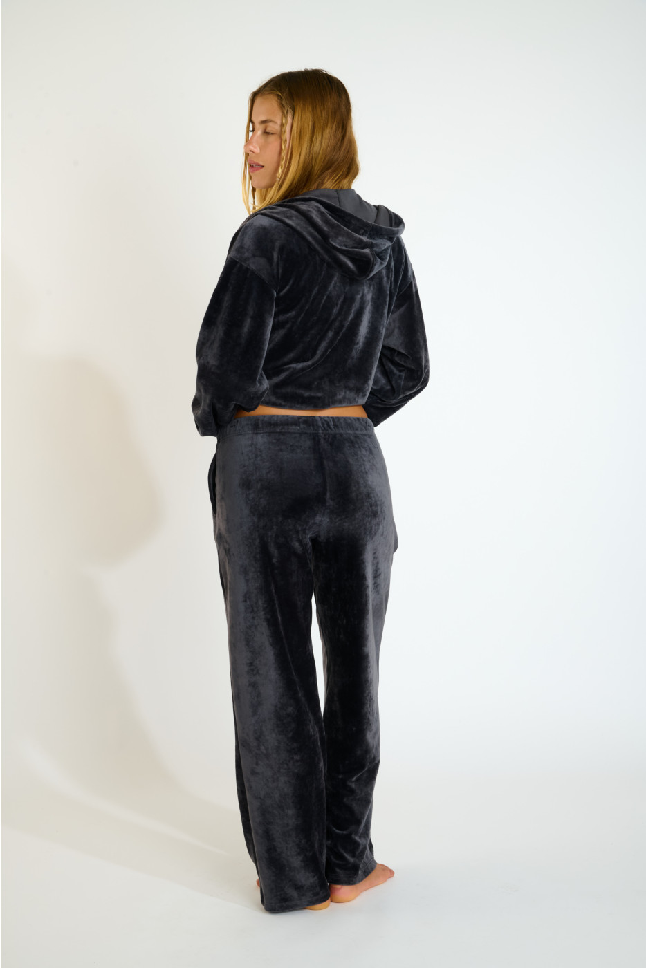 Pantalon de jogging en velours gris BOREAL SEACHIC | Banana Moon®