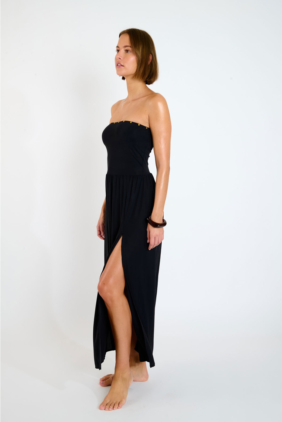 Robe bustier noire ZYRAH PERLINA | Banana Moon®