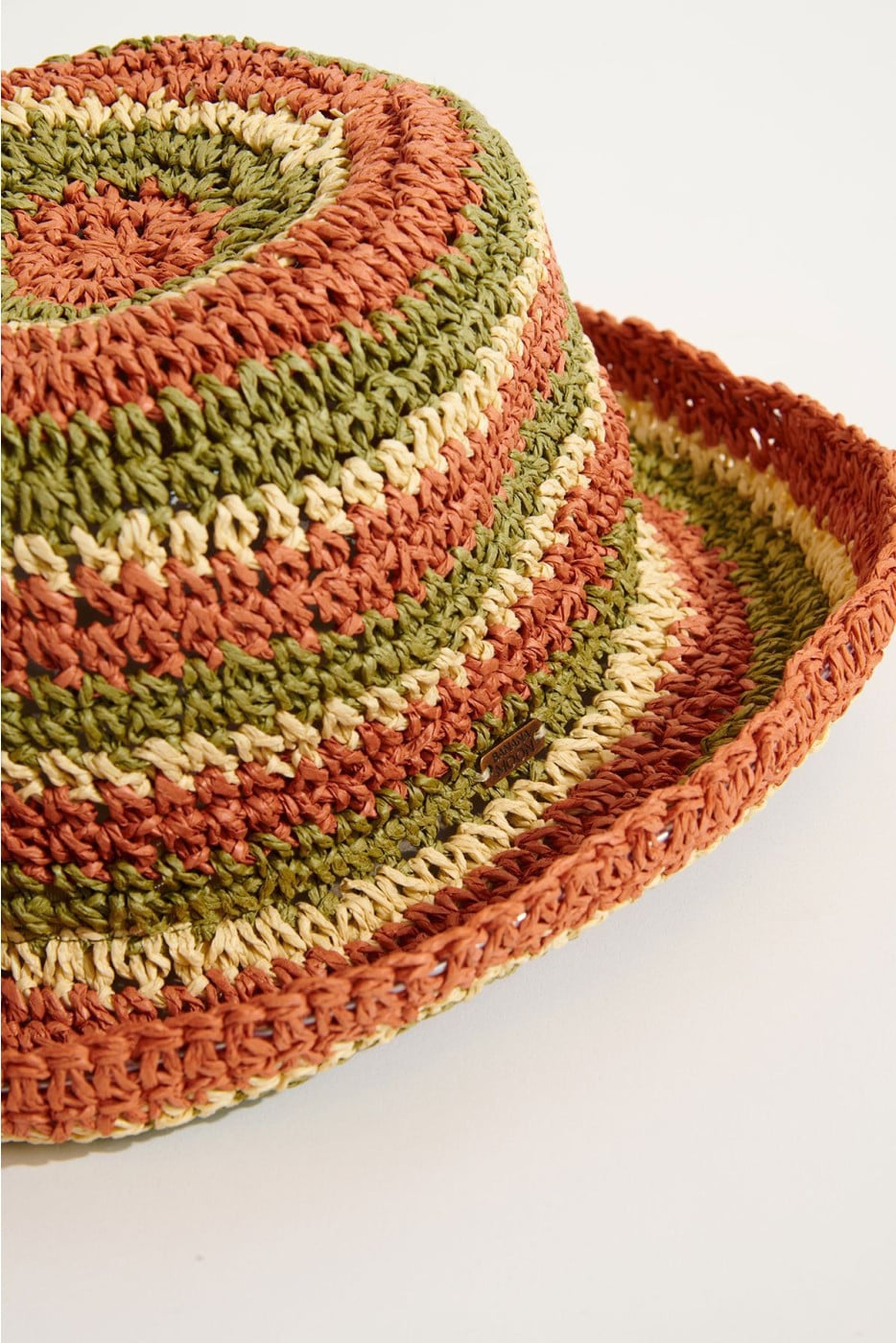CAMBRIA LOMALIND khaki crochet bucket hat | Banana Moon®